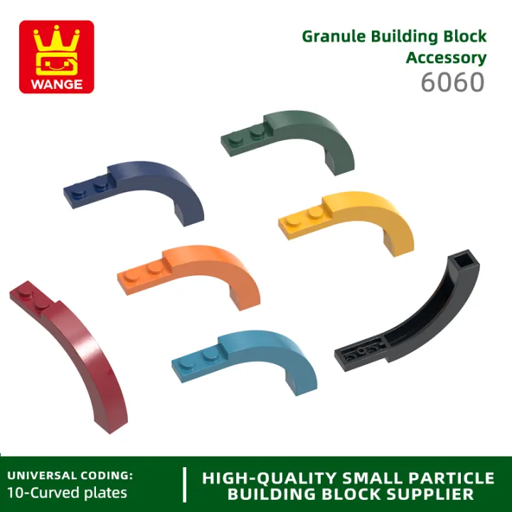Wange 60Pcs/Lot 6060 High Bend 2 Dots Building Blocks Moc Construction ...