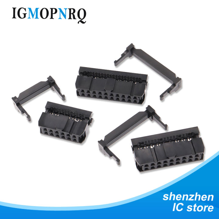 5PCS Double Row IDC Socket Connector FC-6/8/10/12/14/16/18/20/30/40/50/64 PIN Female Header 2 ...