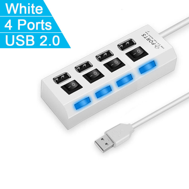 High Speed 4/7 Ports USB HUB 2.0 Adapter Expander Multi USB Splitter ...