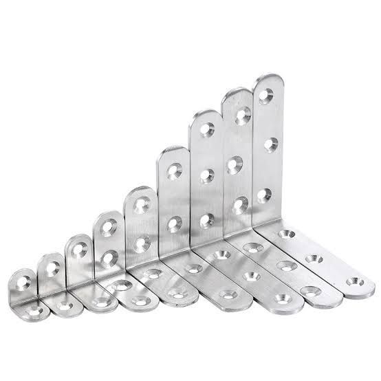 Steel L Shaped Support Angle with Screw for Wall, Size:- 3'' X 3 ...