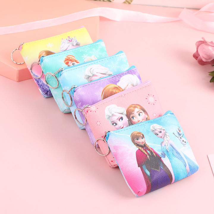 Disney Frozen Cartoon Coin Pouch Purse Sanrio Creative Small Wallet ...