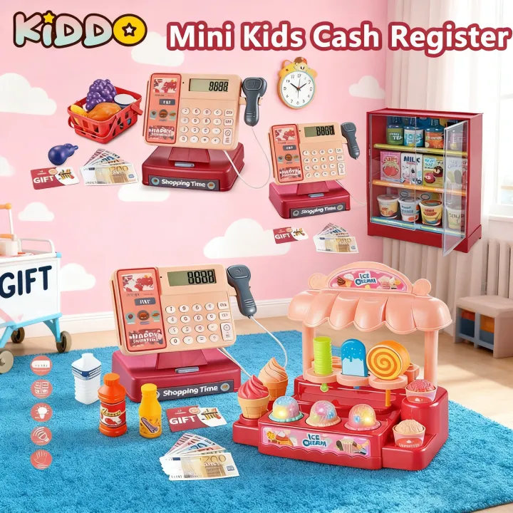 Cashier Toys Kids Cash Register Pretend Play Puzzle Play Toy House ...