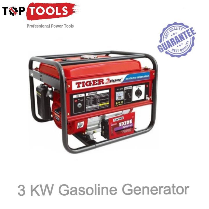 Tiger 3.5 KVA Petrol Generator.Tiger 3 KW Gasoline Generator 3500 AE ...