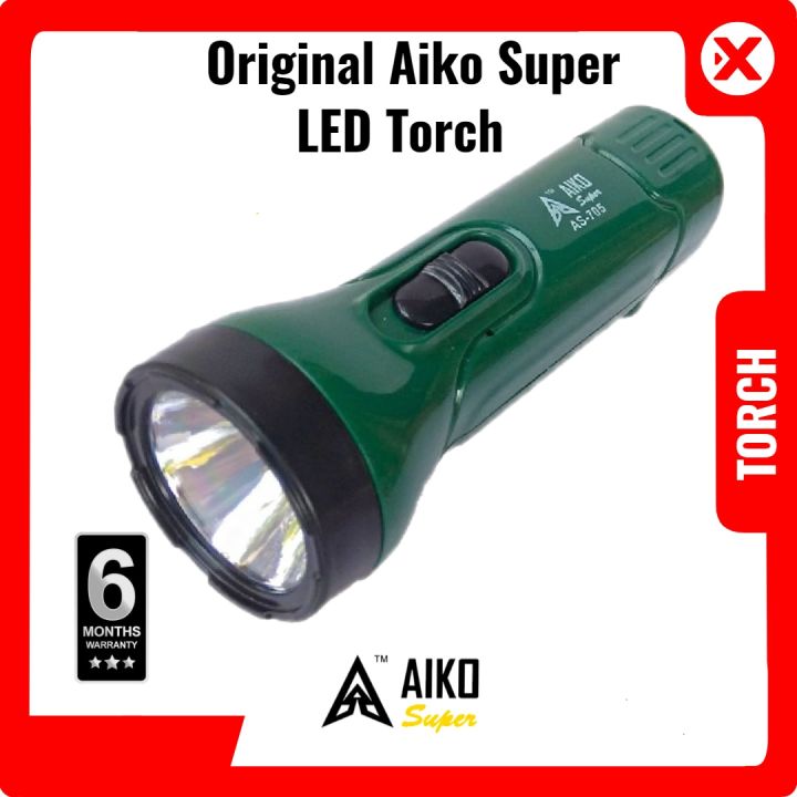 Aiko Rechargeable Torch Led Flashlight AS-705 | Daraz.lk