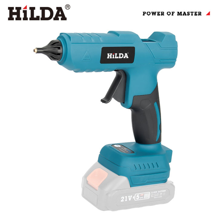 HILDA Hot Melt Glue Gun Lightweight and Rugged Cordless Glue 2 Rods ...
