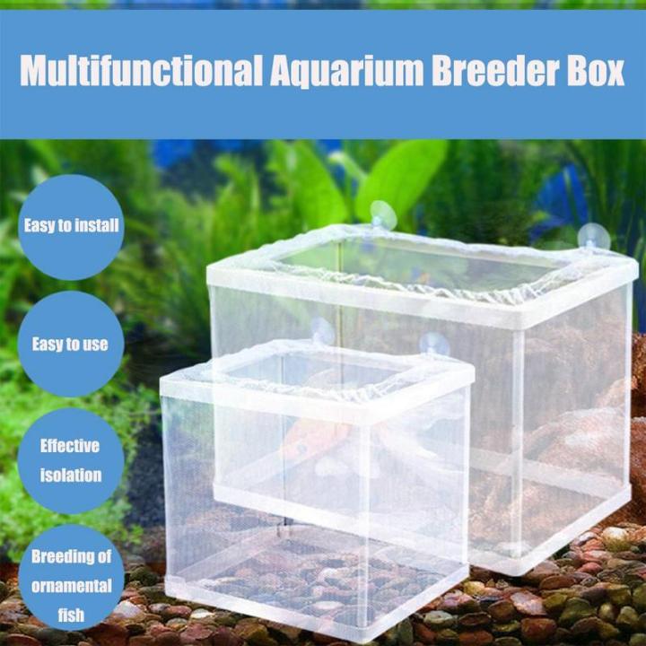 Breeder Box for Fish Tank DIY Aquarium Hatcher Mesh Box Juvenile Fish ...