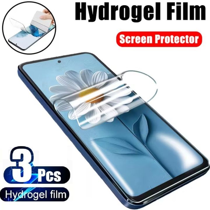 3Pcs HD Full Cover Hydrogel Film For Xiaomi Redmi Note 14 Pro 5G Plus ...