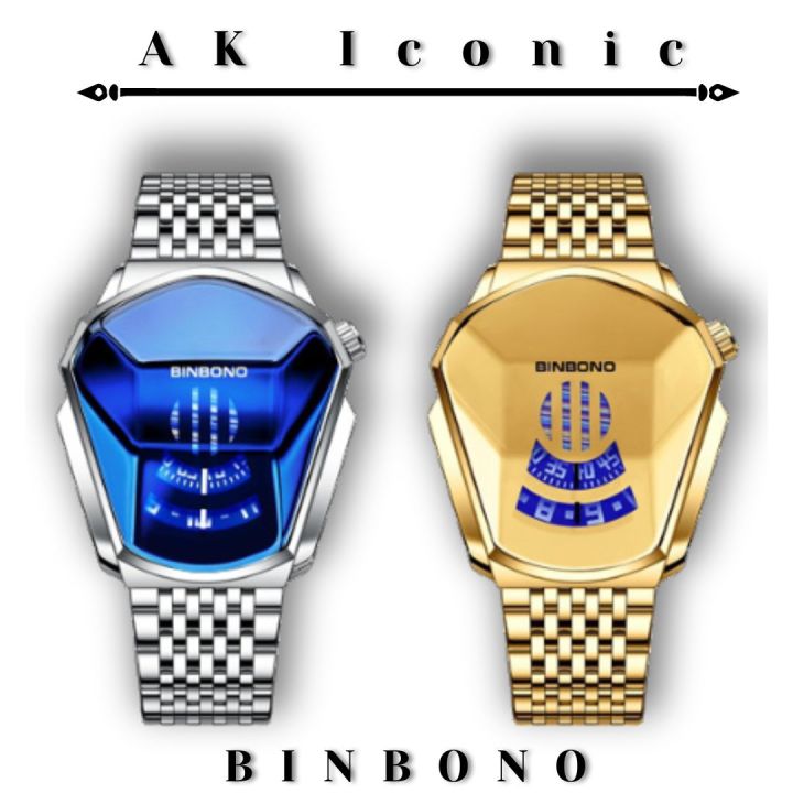 AK Iconic Men's Watches Analog Quartz Watch Cool Creative Wristwatch ...