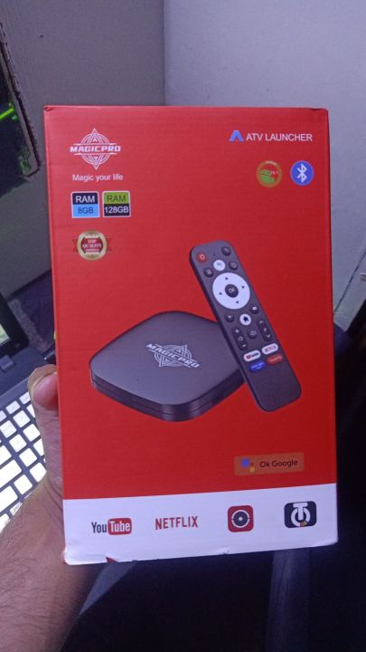 🔥 MagicPro Android TV Box 8GB RAM 128GB ROM – 4K Ultra HD, Netflix ...