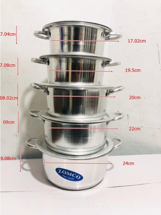 Satti Set 5 IN 1 With handle / cooking pots / cooking ware/ | Daraz.lk