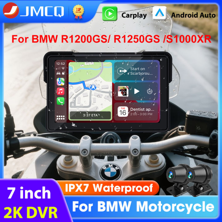 For BMW Motorcycle 7" Carplay DVR GPS Navigation Wireless Carplay ...