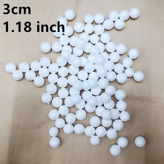 Pack of 30 Round Foam Balls Size 30 mm /3cm /1 Inch Foam Balls ...