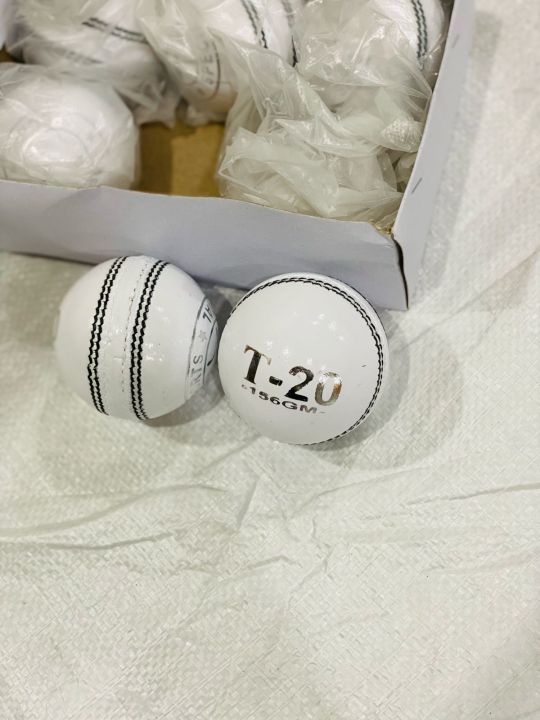 T20 suoer hard ball cricket hard ball white 1piece only | Daraz.pk