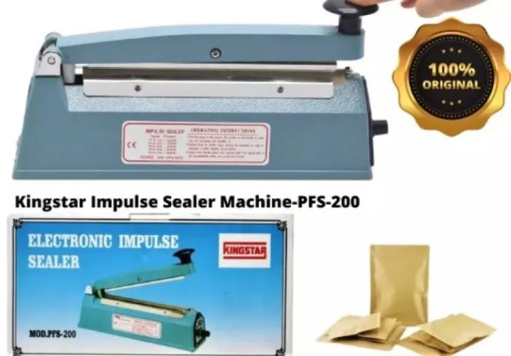 Kingstar Impulse Sealer Machine For Plastic Bags Packeging-8 Inch ...