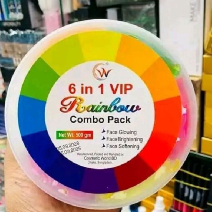 6 in 1 Rainbow Combo Facial Kit | Daraz.com.bd