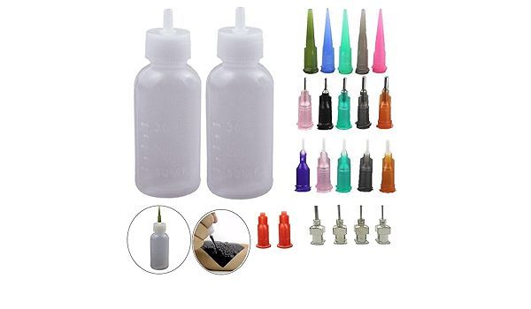 Mehndi/Henna Applicator Kit including 02 Injectors 04 Squeeze Luer Lock ...