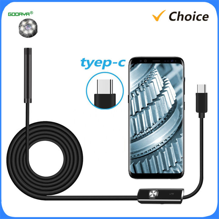 7.0/5.5 MM IP67 Waterproof Endoscope Camera 6 LEDs Adjustable USB ...