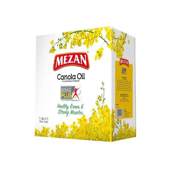 Meezan Canola Oil 1L x 5 | Daraz.pk