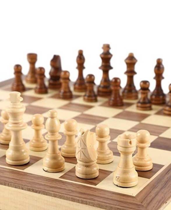 Wooden Magnetic Chess with Board 12x12” | Daraz.com.np