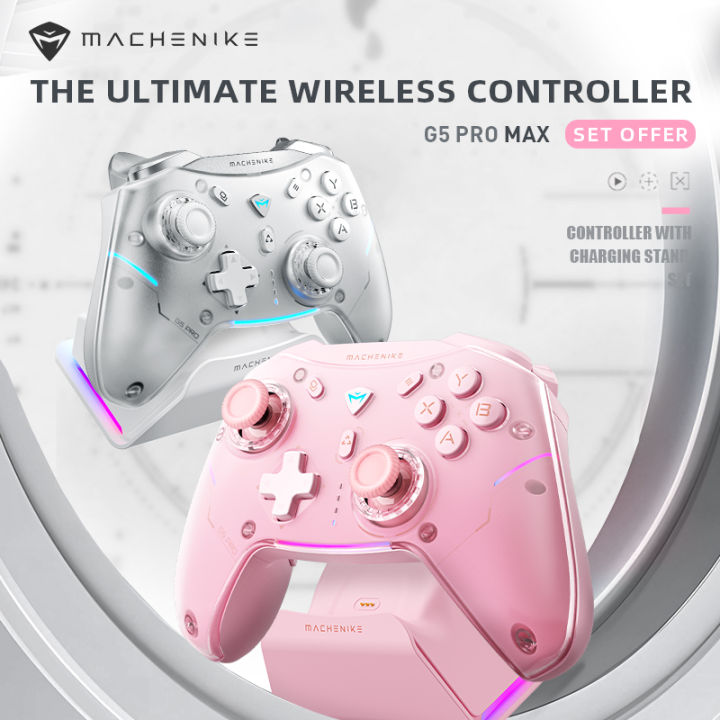 MACHENIKE G5 Pro Max Gaming Controller With Charging Dock RGB Wireless ...