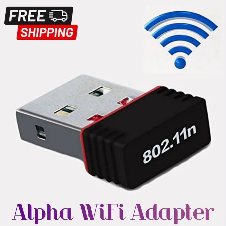 Alpha Wireless WiFi Adapter 300mbps portable premium Quality Dongle ...