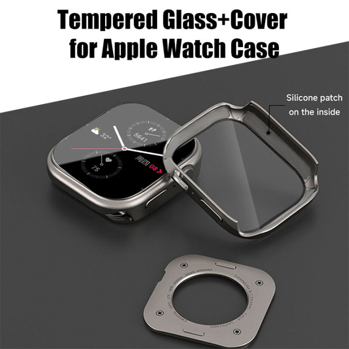 Tempered Glass+Cover for Apple Watch Case Series 11 10 46mm 42mm Screen ...