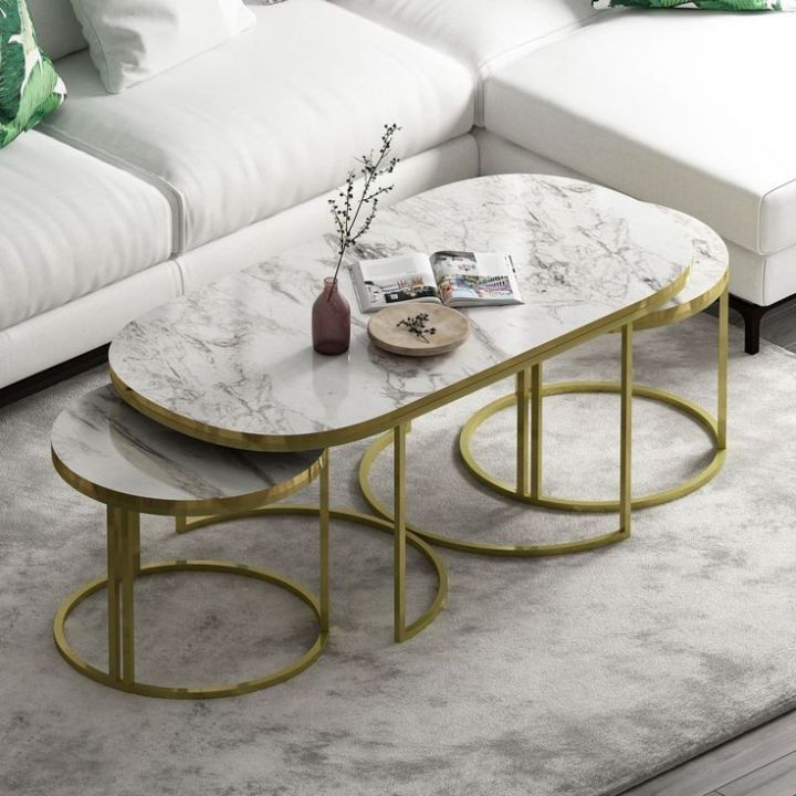 Fusion Nest 3 Table set of Center table ,3 set of Coffee Table,Coctail Table,Dining Table, 3 ...