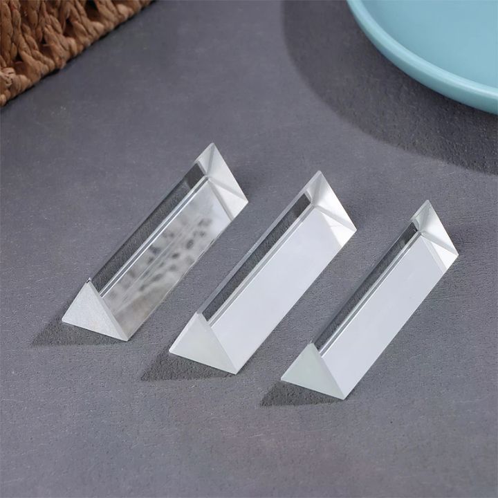 Triangular Glass Prism Light Spectrum Reflector Physics Teaching ...