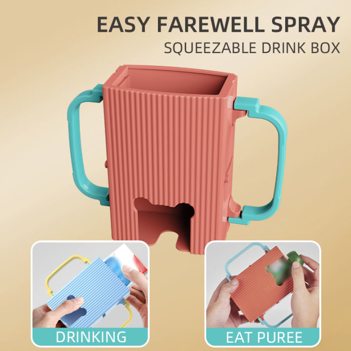 Adjustable Toddler Juice Box Holder - Baby Food and Juice Box Anti ...