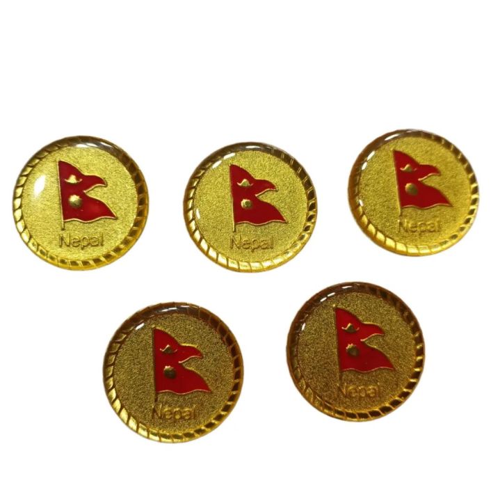 Nepal Flag Round Pin Badge Set Of 5 | Daraz.com.np