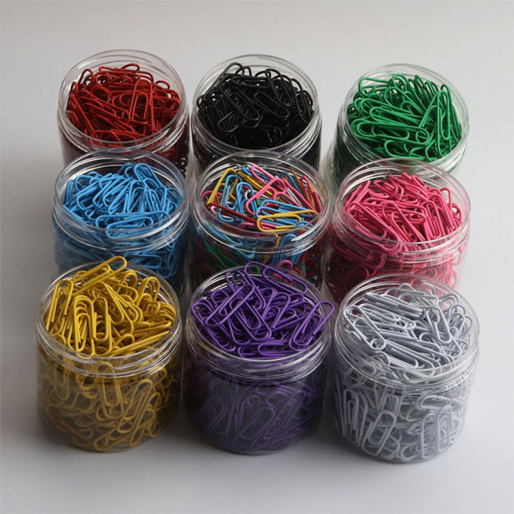 200Pcs Paper Clips Notebook Filing Bookmark Rustproof Paperclips ...