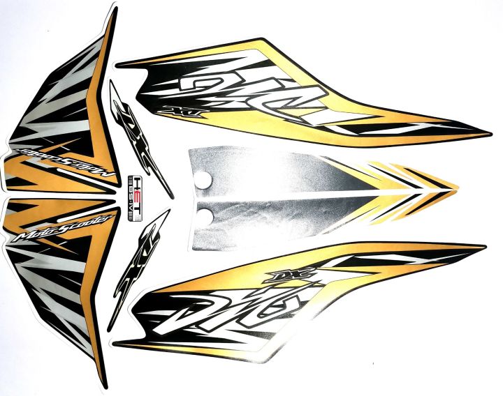 Honda Dio Bs4 Matte Golden Yellow Full Sticker Kit | Daraz.lk
