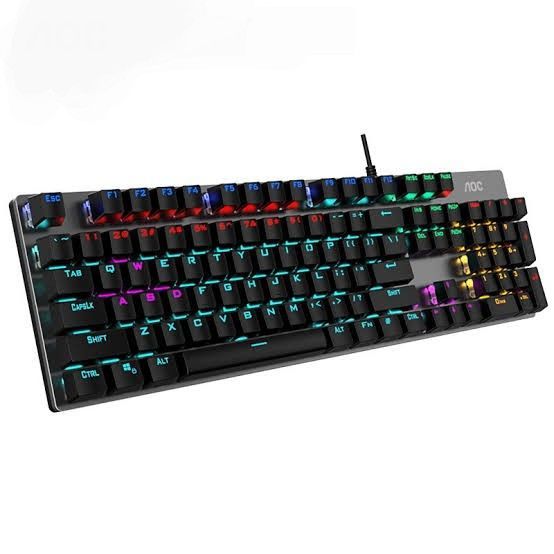 KEYBOARD AOC GK410 RGB MECHANICAL GAMING KEYBOARd WiTH BLUE SWiTCH ...