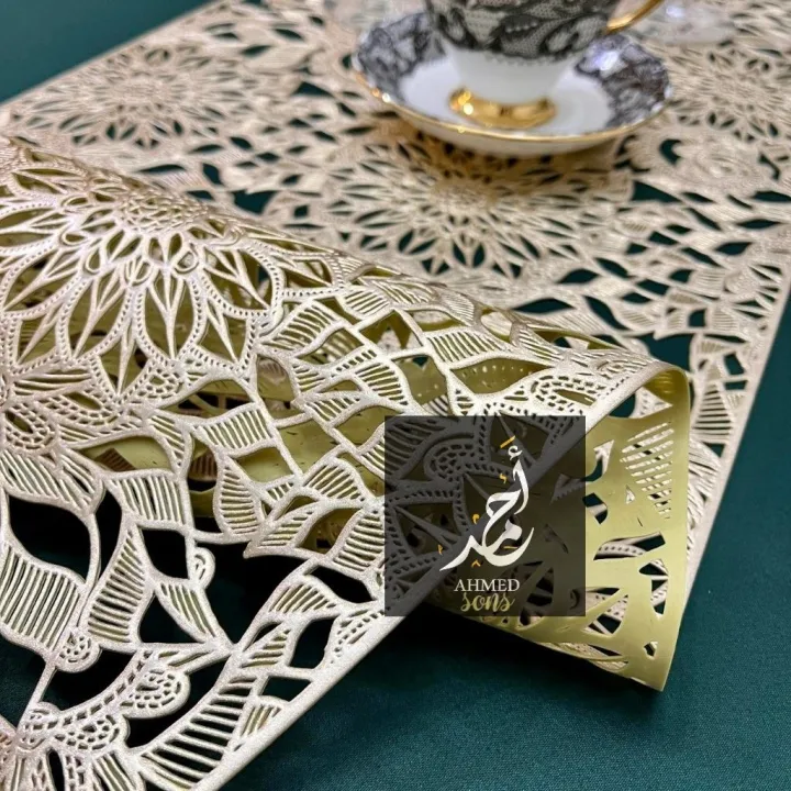 Fancy runner Gold Tabletop, Table Runner, Center Table Dressing Table ...