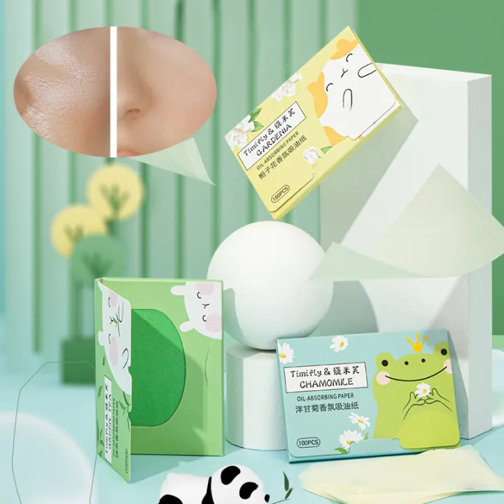 100Pcs/box Face Oil Blotting Paper Protable Matting Face Wipes Facial ...