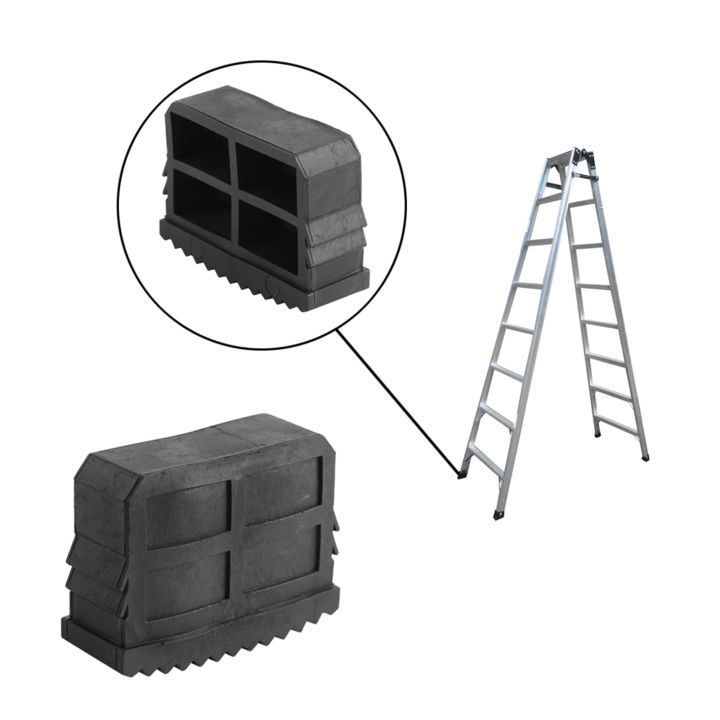 2Pcs/Pair Ladder Feet Rubber Non Slip Replacement Step Ladder Feet Foot ...