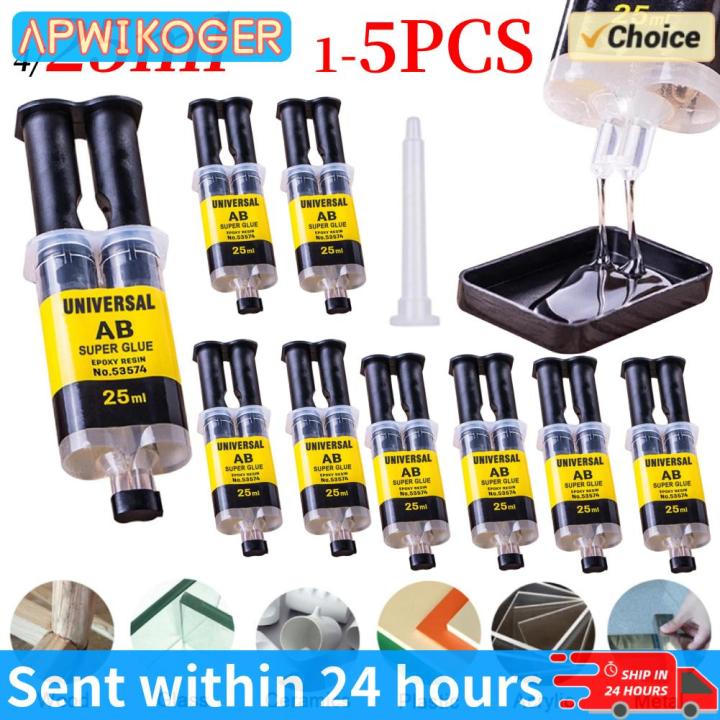 4/25ml Epoxy Resin AB Glue Waterproof Instant Fast Adhesive Repair Strong Super Liquid Glue For ...