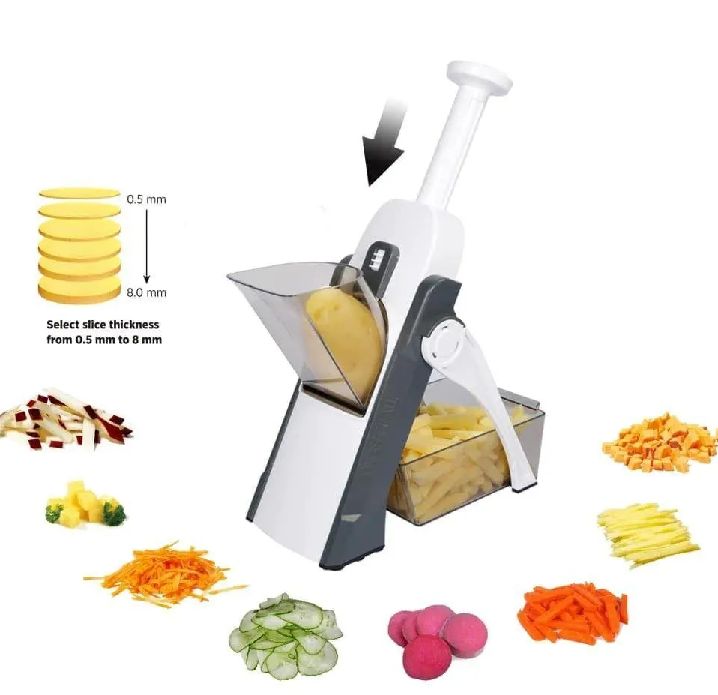 Mandoline Spring Slicer Vegetable and Fruits Cutter Meal Prep & More ...