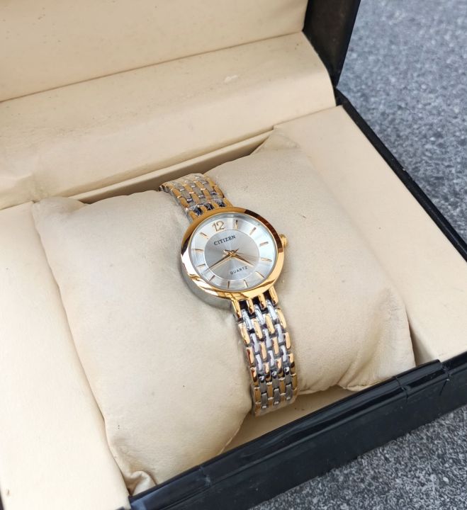 Citizen Women Watch | Small Dial | Gold & Silver Belt | Ladies Watch ...