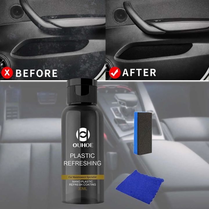 30/50ML Car Plastic Restorer Plastic Revitalizing Coating Agent for ...