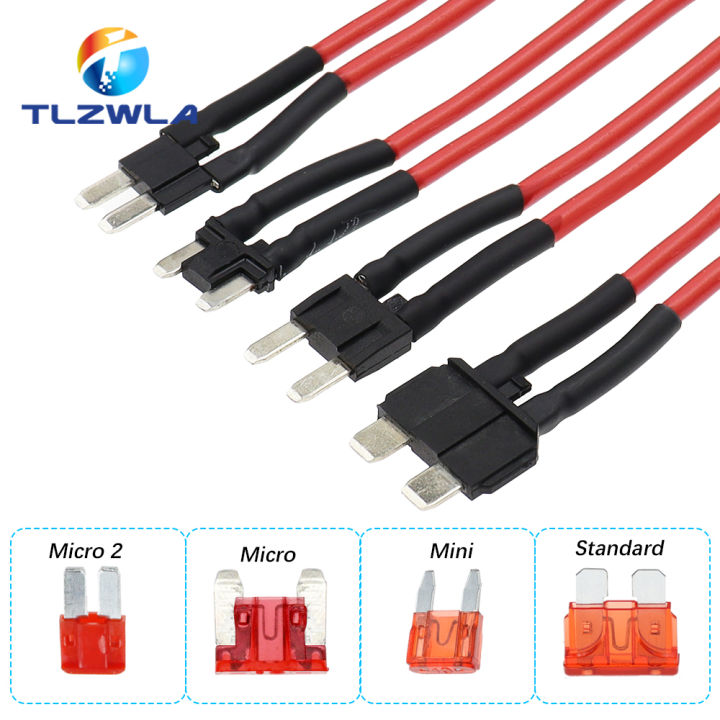 Car Dual line Simple Fuse Power Socket Standard Mini Micro 2 12V Fuse ...