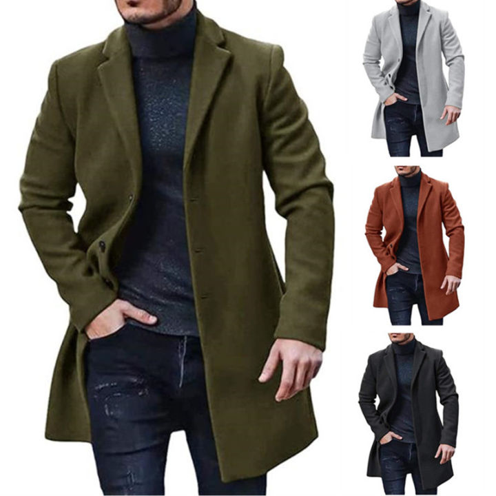 Male Streetwear Jackets Man's Solid Color Casual Outerwear And Coats ...