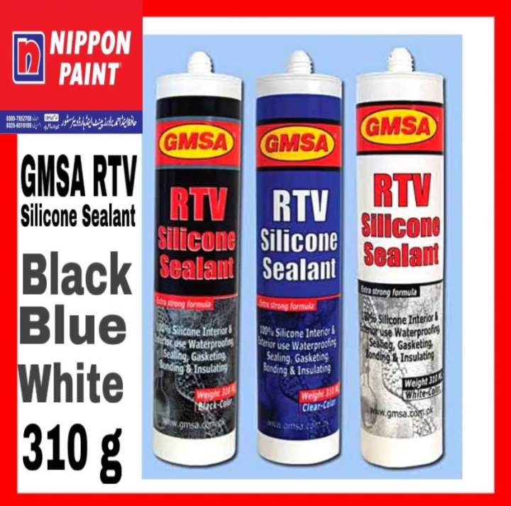 GMSA RTV silicone sealant black, blue and white in bottle size 310g ...