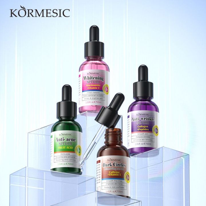 KORMESIC Original Face Serums Set – Whitening, Anti-Acne, Dark Circles ...