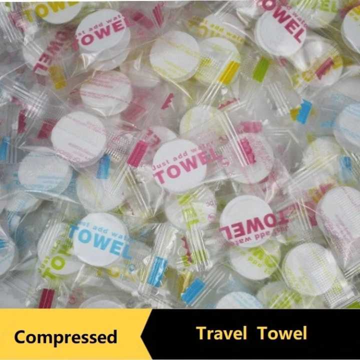 Magic Compressed Towel Tissue 25 pieces - Cotton Disposable Wipes ...