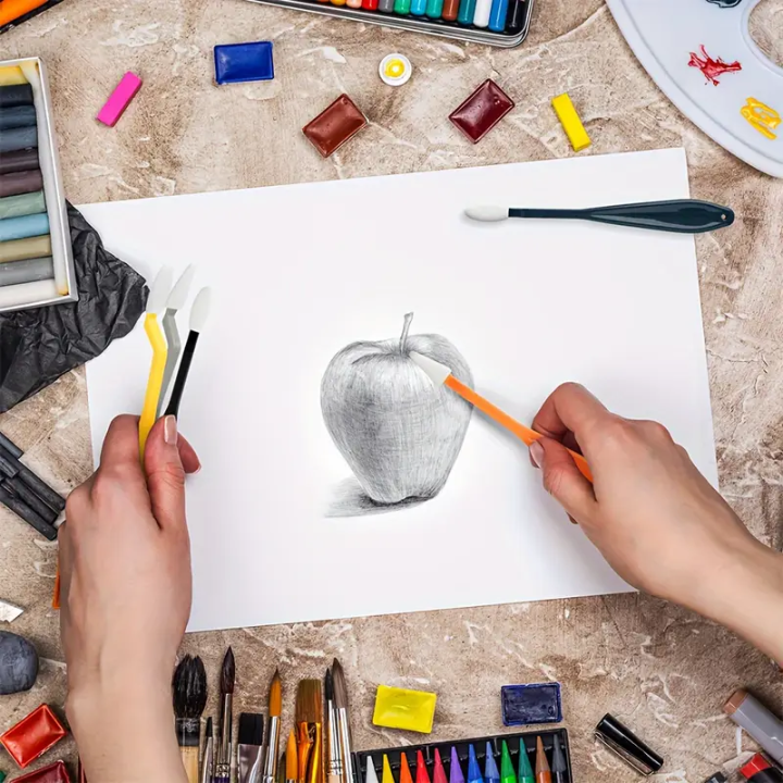 30pcs Sketching & Drawing Tool Kit - Includes Blending Stumps ...