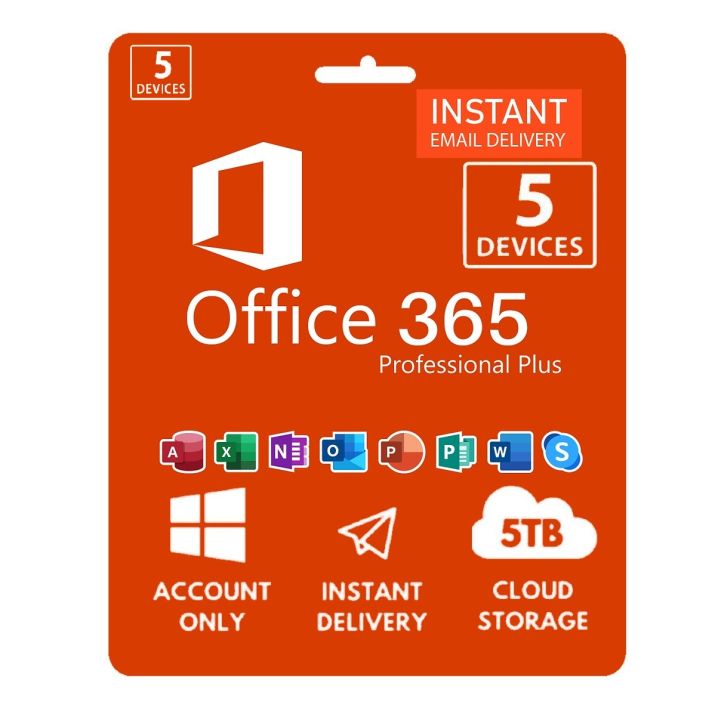 Office 365 lifetime genuine Account up-to 5 devices instant delivery to ...