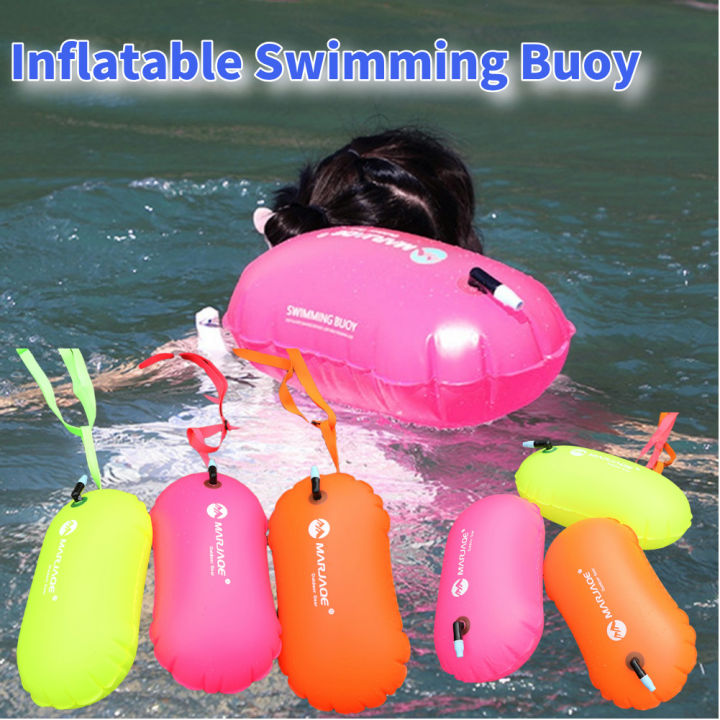 Inflatable Open Swimming Buoy Tow Lightweight Swimming Air Bag Storage ...