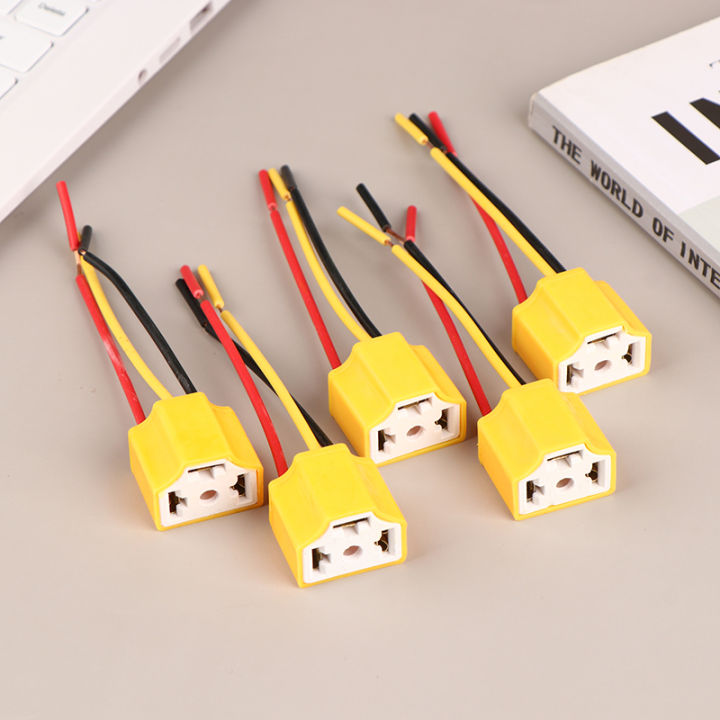 5Pcs Car Headlight Ceramic Socket Connector H4 Ceramic Plug Heat ...