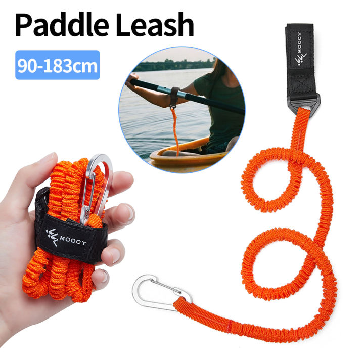 Elastic Kayak Paddle Leash Adjustable With Safety Hook Fishing Rod Pole ...